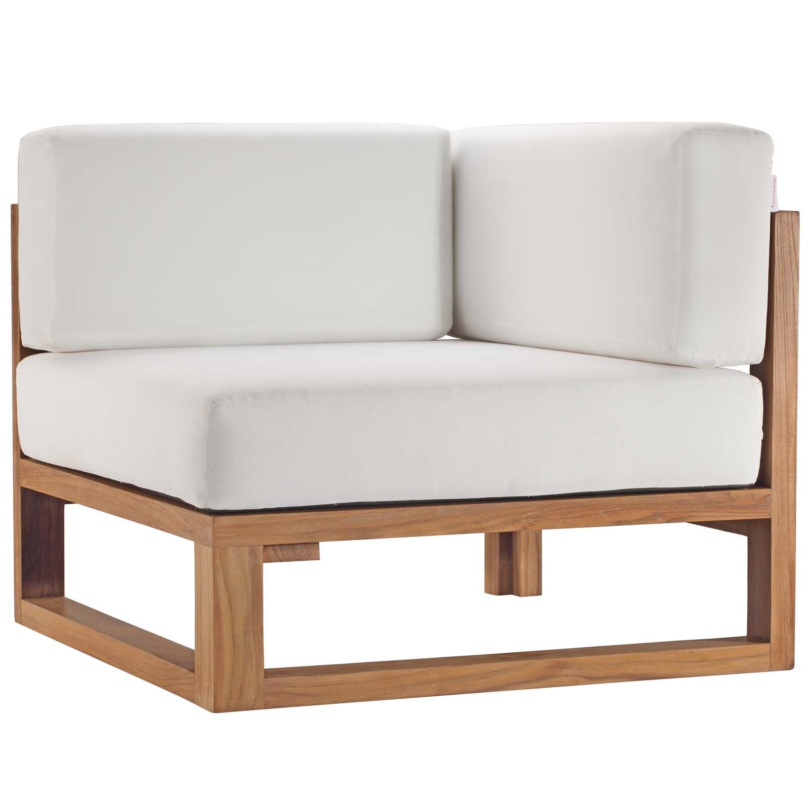 Kerala Outdoor Teak Wood Corner Chair | Shop Living Gardens